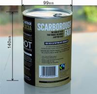 China Airtight Paper Composite Rice Can 126mm Diameter Recyclable Round Gift Tube Packaging for sale