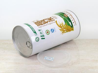 China Custom CMYK Offset Printing Paper Composite Cans for Baby Food 62.3mm Diameter for sale