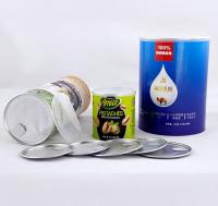 China Waterproof recyclable Kraft Paper Composite Cans cookies packaging with custom logo for sale