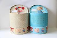 China Glossy Lamination Paper Composite Can for Pet Toys Dia 73mm Height 100mm for sale