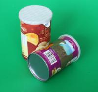 China Food Grade Kraft Paper Composite Can with Aluminium Foil Cover 65mm x 100mm for sale