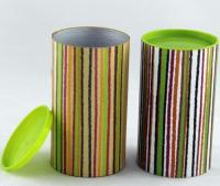 China Plastic Lid Paper Composite cookies Cans For Mailing , Gift packaging for sale