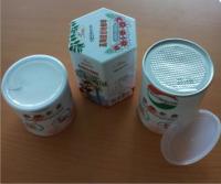 China Round Food Grade Paper Composite Tube Can 73mm x 115mm Airtight Canister for sale