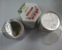 China Round Food Grade Paper Composite Tube Can 73mm x 115mm Airtight Canister for sale