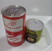 China Food Grade Cylindrical Paper Composite Nut Cans 73mm x 115mm with Aluminium Foil Peel Lid for sale