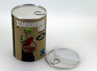 China UV Coating Easy Open End Cardboard Paper Composite Cans For Daily Foods / candy for sale