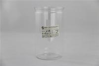 China 800ml Clear PET Plastic Cylinder Packaging Container with Aluminum Lid - 83mm Diameter Food Grade Canister for sale