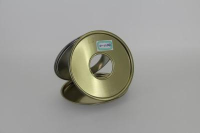 China Food Grade 307# Metal Tin Can Bottom 83mm Diameter 0.23mm Thickness with Transparent Hole for sale
