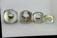 China Food Grade 307# Metal Tin Can Bottom 83mm Diameter 0.23mm Thickness with Transparent Hole for sale