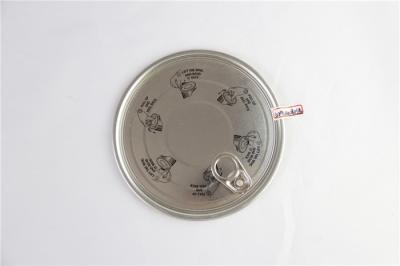 China Airtight Silver Tin Can Easy Open End Lid 99mm Diameter 0.21-0.23mm Thickness for sale