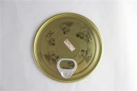 China 99 mm golden Tin Can Easy Open Lid EOE food grade material for sale