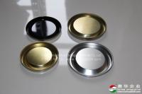 China 211# Metal Can Bottom 65mm Diameter with 0.23mm Thickness - Air-Proof Convex Surface for Paper Tube Boxes for sale