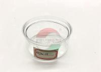 China 28mm Height Clear PET Plastic Cylinder Jar with Peel Off Lid for Nuts Coffee Tea for sale