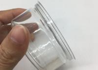 China Plastic Jar with Lid 53mm Diameter 28mm Height Candy Cookie Container PET Food Grade for sale