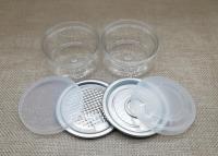 China Plastic Jar with Lid 53mm Diameter 28mm Height Candy Cookie Container PET Food Grade for sale