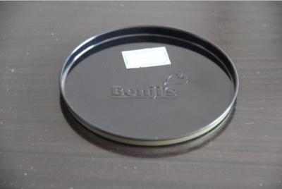 China Custom 124mm Flat Smooth Metal Tin Can Lid for Paper Tube Packaging for sale