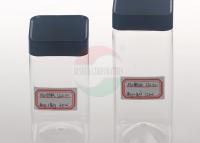 China Square Food Grade Clear Plastic Jars With Silk Screen Printing for sale