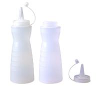 China Eco-Friendly PP Pear Shaped Soy Sauce Bottle 12oz White - Food Grade BPA-Free with 6×20cm/7×20cm/7×26cm Sizes for sale