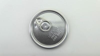 China Silk Printing Aluminum Easy Open Lid 211# 65mm for Paper Can with ISO SGS QS for sale