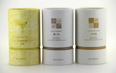 China Cardboard Paper Tube Packaging for Tea - 40mm to 225mm Diameters with FDA & SGS Certified Food Grade Materials for sale
