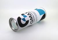 China CMYK Printing Kraft Paper Cans Packaging With Silver Tinplate Lids For Wine for sale
