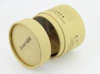 China Eco-Friendly Brown Kraft Paper Cans with Sponge for Cosmetics Packaging - 40mm to 225mm Diameters, Custom Heights for sale