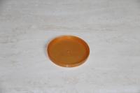 China Yellow Recycled Round PE Plastic Lid for Food Paper Cans 67mm Diameter for sale