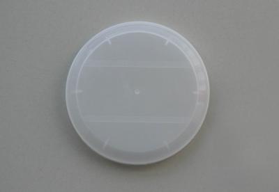 China White convex shape plastic PE caps with spoon inserted for porridge tin can for sale
