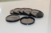 China 211# Black Round Reusable Plastic PE Lid 65.3mm for Paper Tin Cans Food Grade for sale
