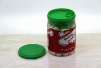 China Eco friendly Clear Pet Candy Jars With Plastic Easy Open End 380ML for sale