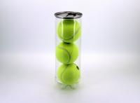 China Air Tight PET Plastic Canister for Golf Ball Storage Food Grade Custom Logo 55mm Diameter for sale