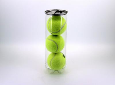 China Air Tight PET Plastic Canister for Golf Ball Storage Food Grade Custom Logo 55mm Diameter for sale