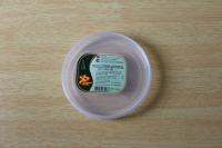 China Food box / container Square plastic PE lids with custom printing sticker / tag for sale