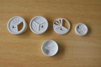China Custom PE Plastic Lids for Spice Cans 70mm Food Grade SGS FDA Certified Caps for sale