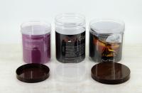 China Clear PET Plastic Food Jars with PE Screw Caps - 100mm Diameter, 350ml Capacity, SGS Certified for sale
