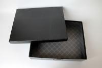 China Waterproof Black Square Recycled Paper Gift Boxes for T-Shirt Clothing Packaging 100% Custom for sale