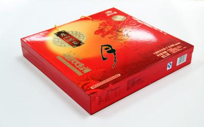 China Custom Red Printed Recycled Paper Gift Boxes - Moon Cake Packaging with Flexible Dimensions & Food-Grade Materials for sale