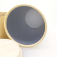 China Cork Wood Lid Airtight Paper Packaging Tube 73mm x 100mm Kraft Cardboard Cylinder Container for sale