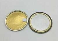 China Durable Aluminium Foil Lids / Metal Or Paper Can Easy Pull Tab Lid for sale