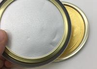 China Durable Aluminium Foil Lids / Metal Or Paper Can Easy Pull Tab Lid for sale