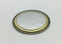 China Custom Aluminum Gold Foil Lid for Coffee Powder 0.2mm Thickness Safe Edge for sale