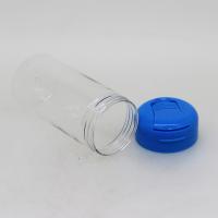 China 300g Clear Plastic Jar with Flip Top Shaker Lid for Salt Sugar Powder Food Grade PET for sale