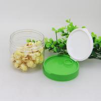 China 400ml Flip Top Plastic Easy Open Lid Dried Food Jars With Labeling LOGO for sale
