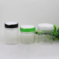 China 400ml Flip Top Plastic Easy Open Lid Dried Food Jars With Labeling LOGO for sale