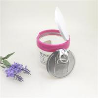 China Aluminum Easy Open Cans Clear Plastic Cylinder With Flip Top FDA Certificate for sale