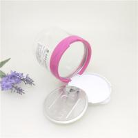 China Aluminum Easy Open Cans Clear Plastic Cylinder With Flip Top FDA Certificate for sale