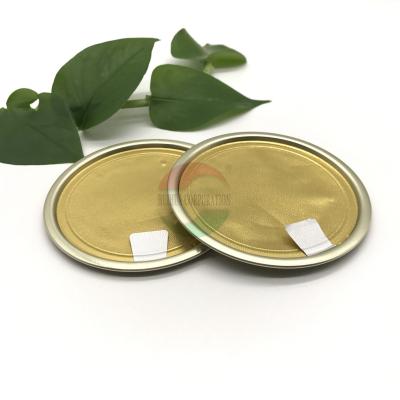 China 307# 83mm Aluminum Easy Open Lid for Food Cans - 0.20-0.22mm Thickness Food Grade Metal Cap for sale