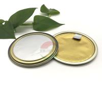 China 307# 83mm Aluminum Easy Open Lid for Food Cans - 0.20-0.22mm Thickness Food Grade Metal Cap for sale