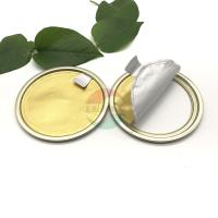 China 307# 83mm Aluminum Easy Open Lid for Food Cans - 0.20-0.22mm Thickness Food Grade Metal Cap for sale