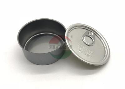 China 100ml Easy Open Ring Pull Tin Can - Food Grade Hemp Packaging Container Φ65×30mm 80ml Capacity for sale
